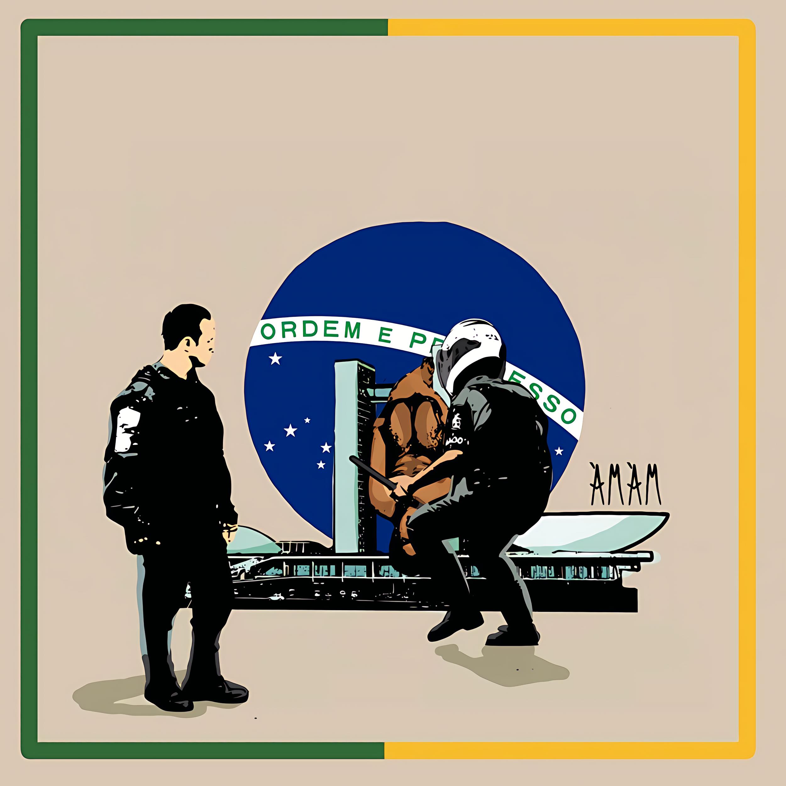 Ordem e progresso | Anarchist Sticker Archive