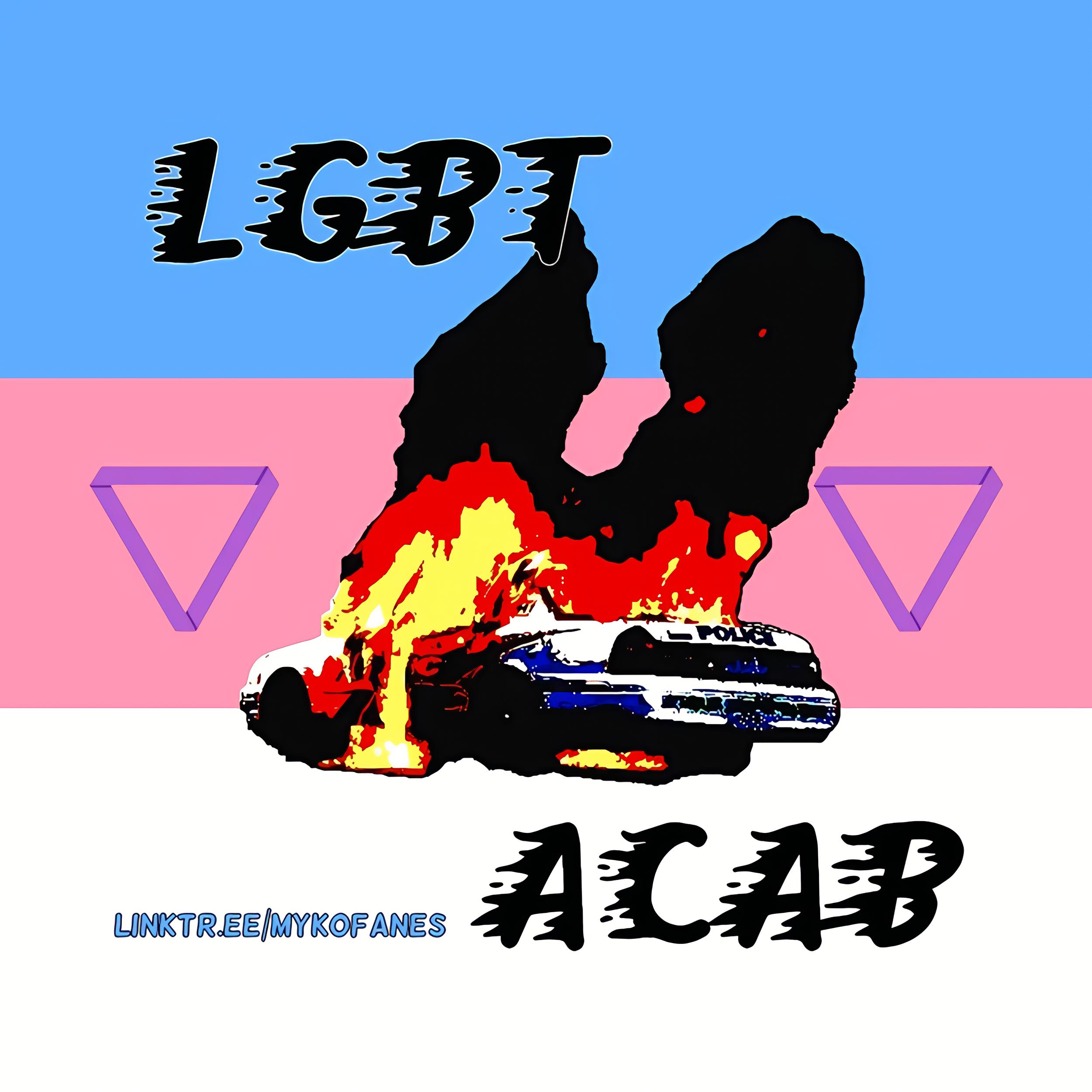 LGBT ACAB | Anarchist Sticker Archive