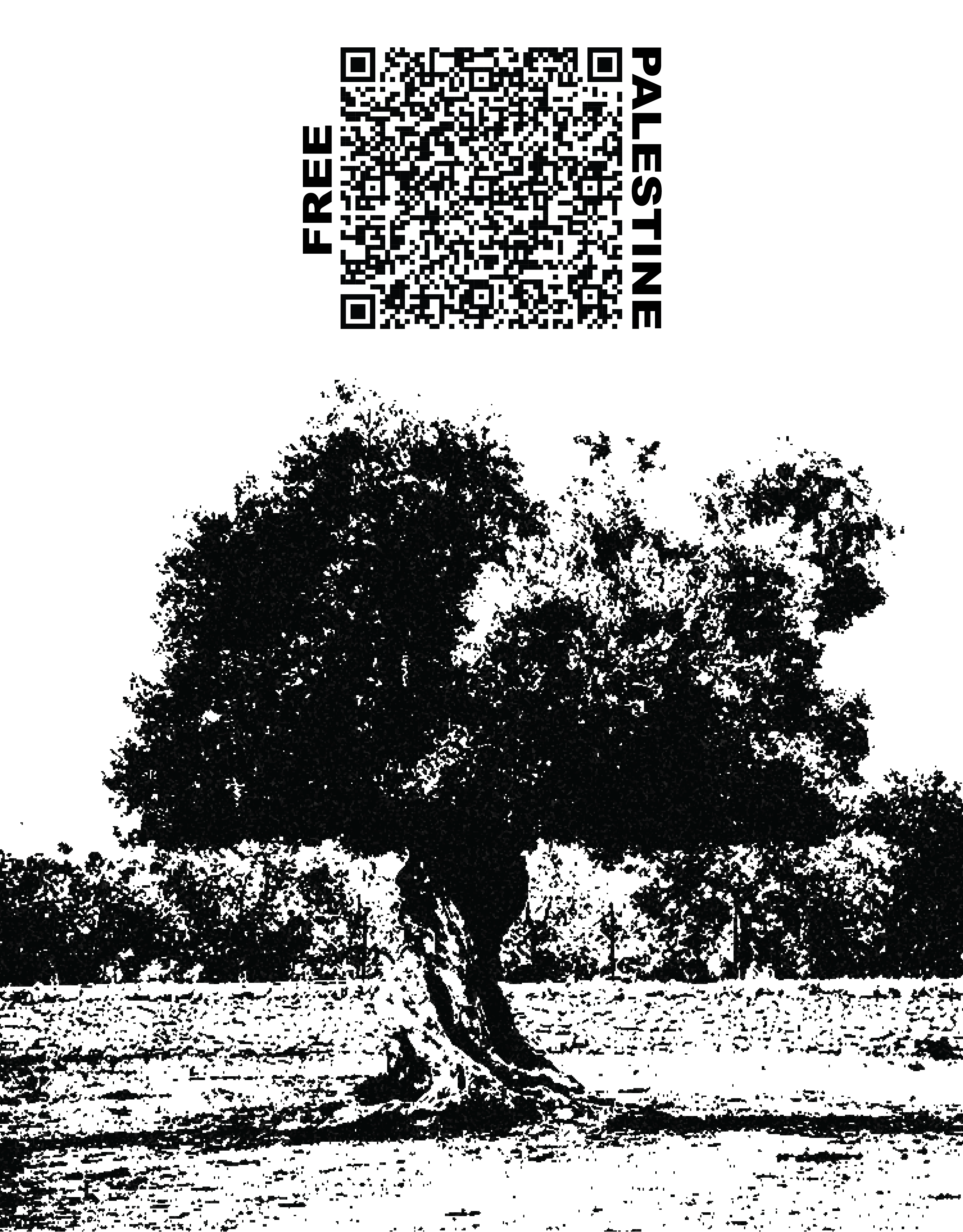 Free Palestine – Olive Tree | Anarchist Sticker Archive